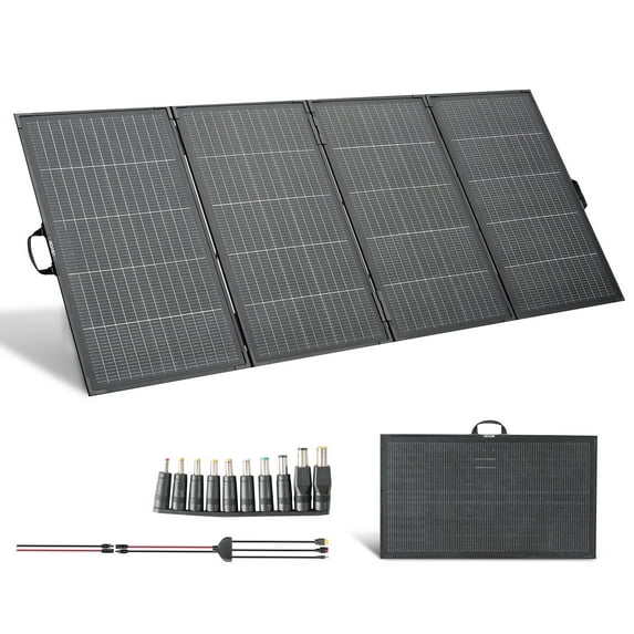 VEVOR 400W Foldable Solar Panel with Frame, 16BB N-Type Monocrystalline ...