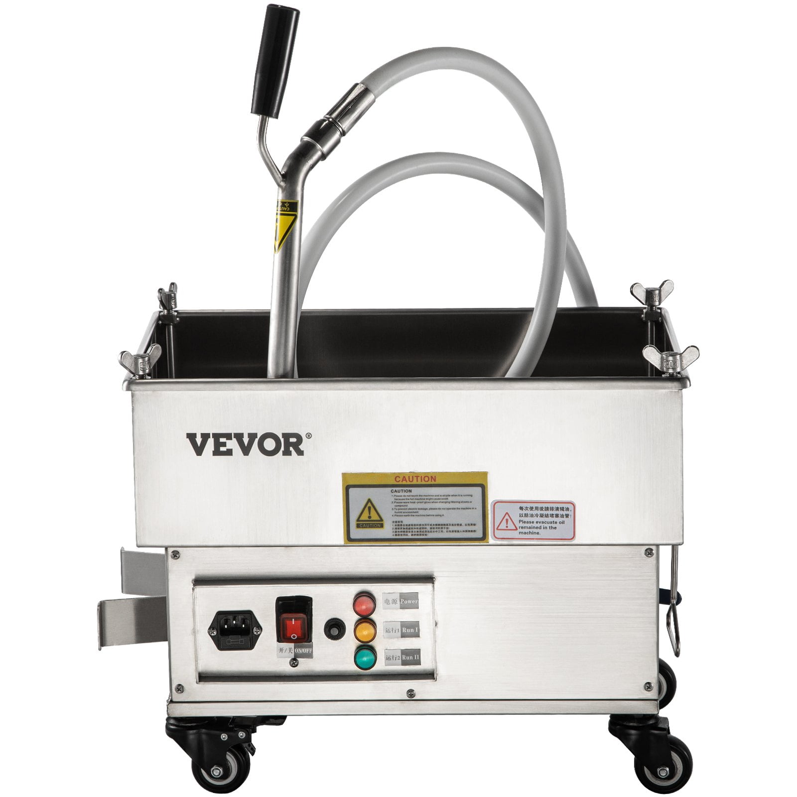 VEVOR 44 lbs Mobile Fryer Filter, 300W Oil Filtration System with Pump ...