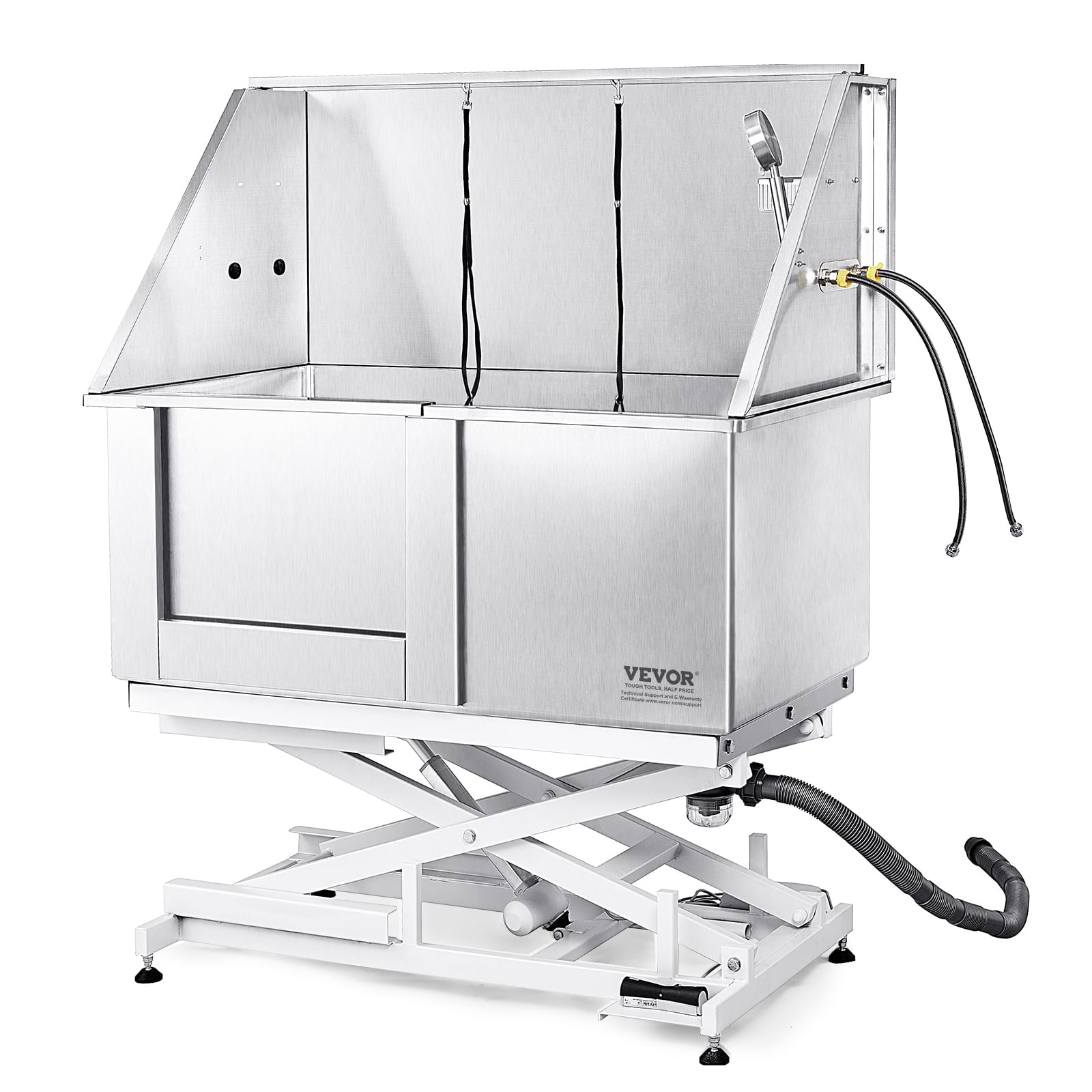 VEVOR 50" Pet Dog Bathing Station Electric Height Adjustment,Stainless ...
