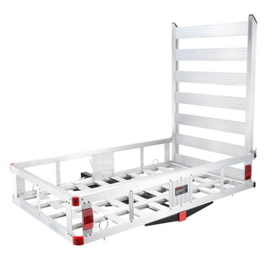 Mockins 60"x24"x14" High Rail Cargo Carrier Hitch Rack with 50"x36 ...