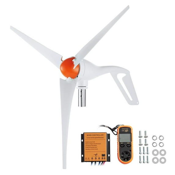 VEVOR 500W Wind Turbine Generator with Anemometer, 12V Wind Turbine Kit ...