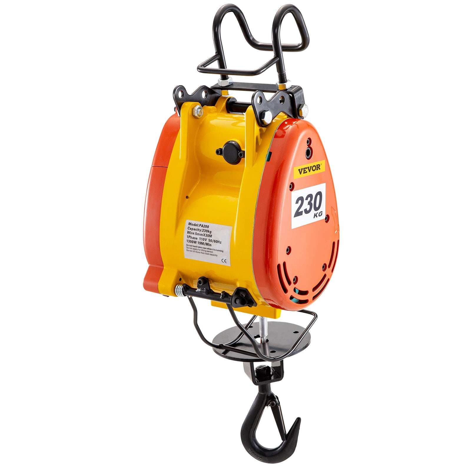 VEVOR 507lb Electric Chain Hoist w/ Remote & Trolley (110V) - Walmart.com