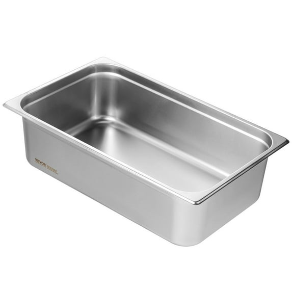 VEVOR 6 Pack Hotel Pans, Full Size Anti-Jam Steam Pan, 0.8mm Thick ...