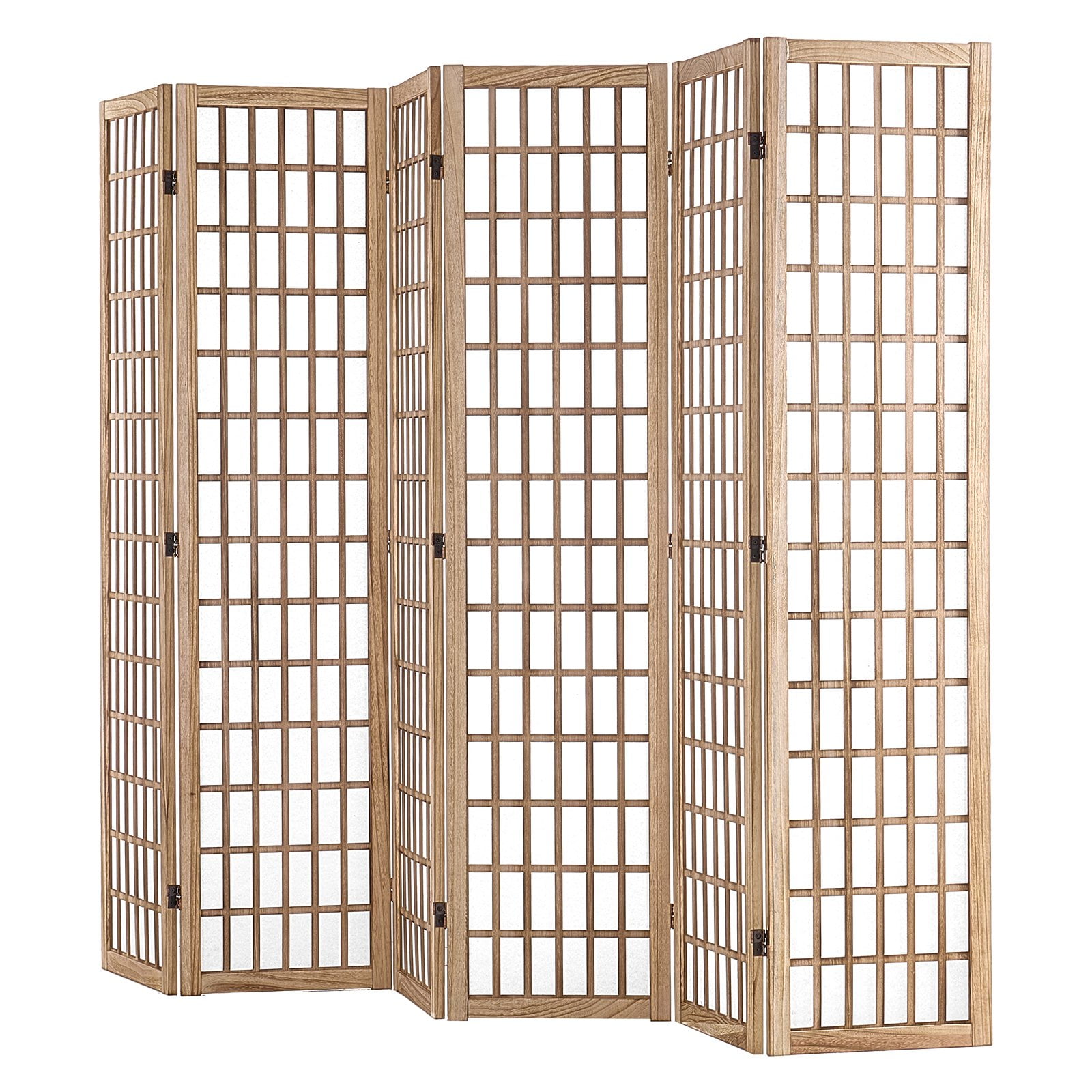 VEVOR 6-Panel Japanese Room Divider – Foldable Privacy Screen for Room ...
