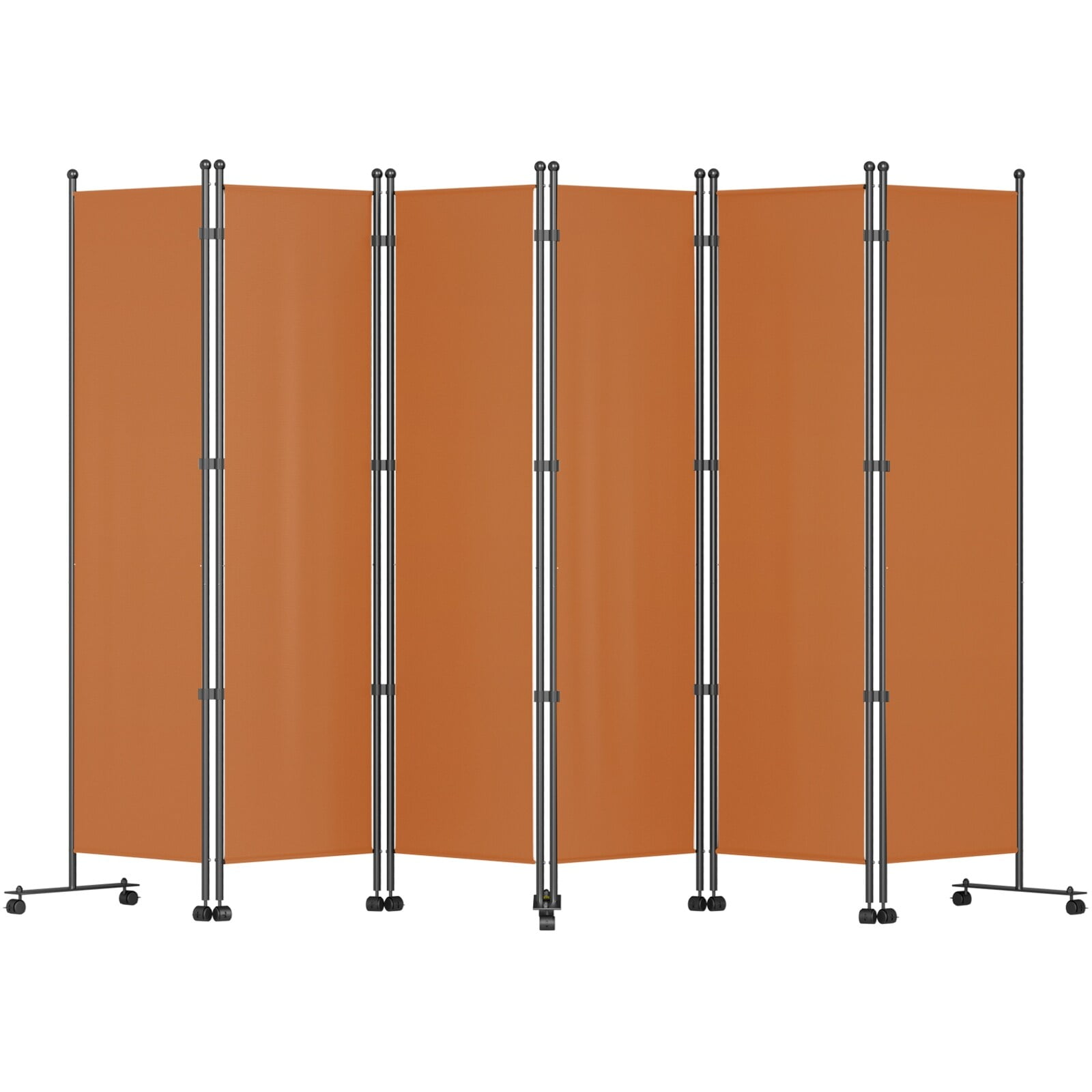 VEVOR 6 Panel Room Divider Freestanding&Folding Privacy Screen with ...