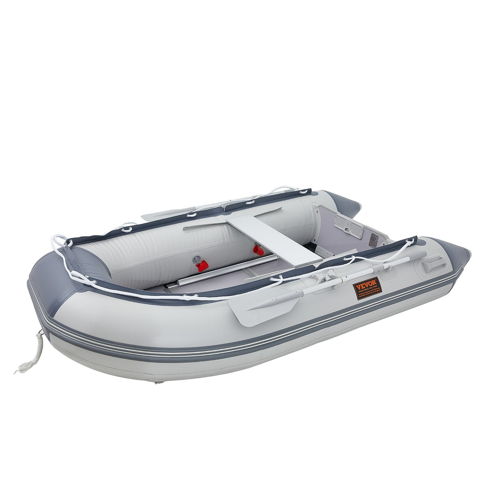VEVOR 6-Person Inflatable Dinghy Boat, 1500 lbs Capacity Transom Sport ...