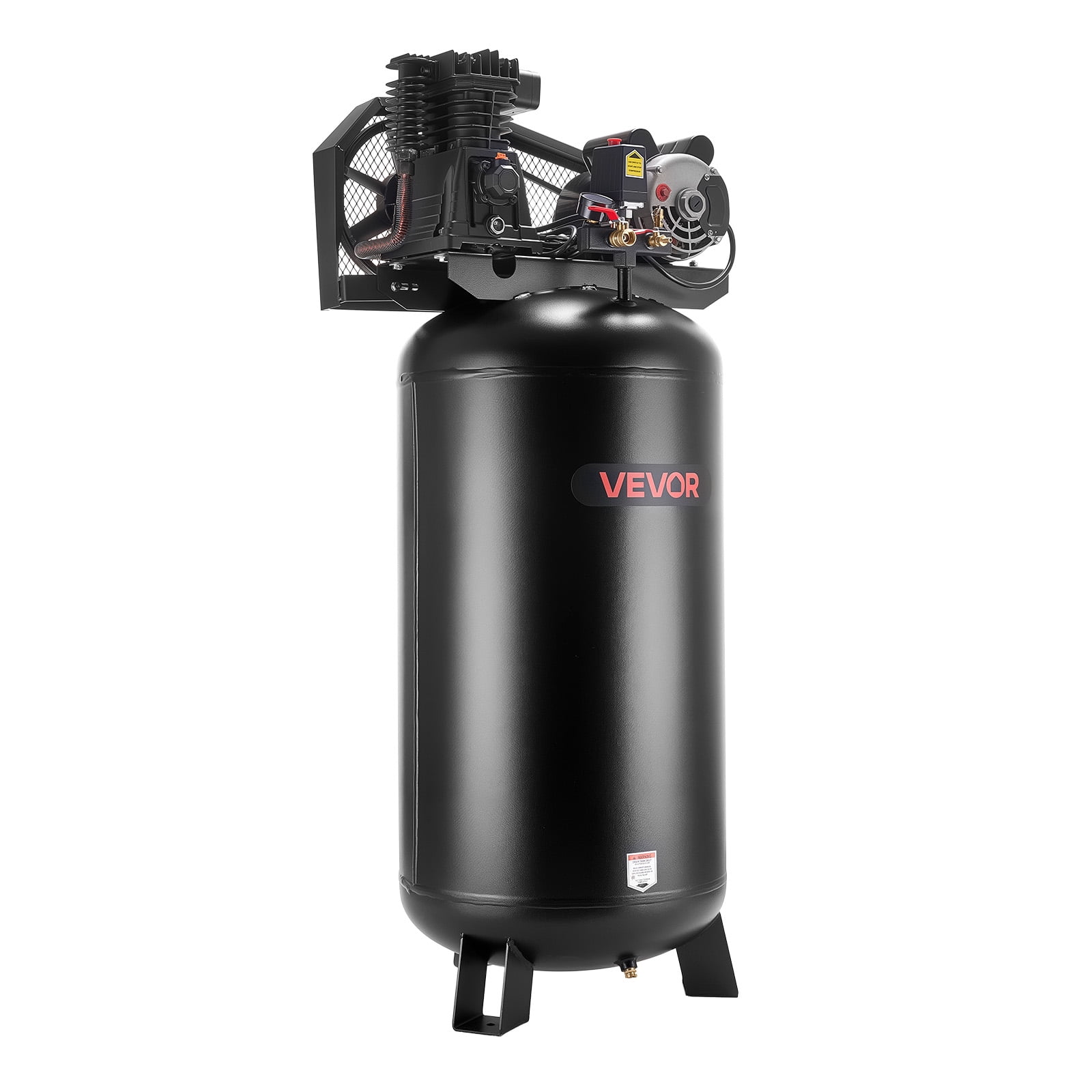 VEVOR 60 Gallons Heavy-Duty Air Compressor, 3.7HP 8 SCFM at 90PSI Air ...