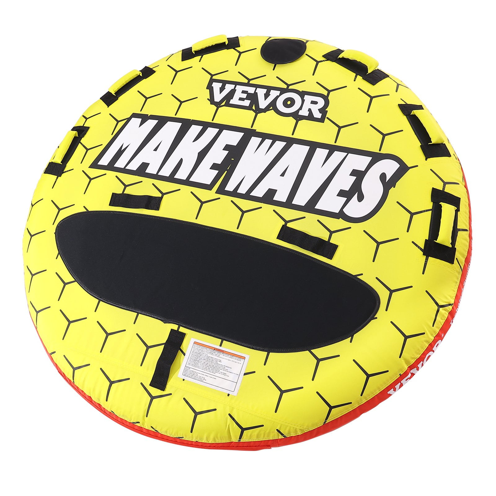 VEVOR 63" Inflatable Towable Tube for Boating, 1-3 Riders, 510 lbs ...