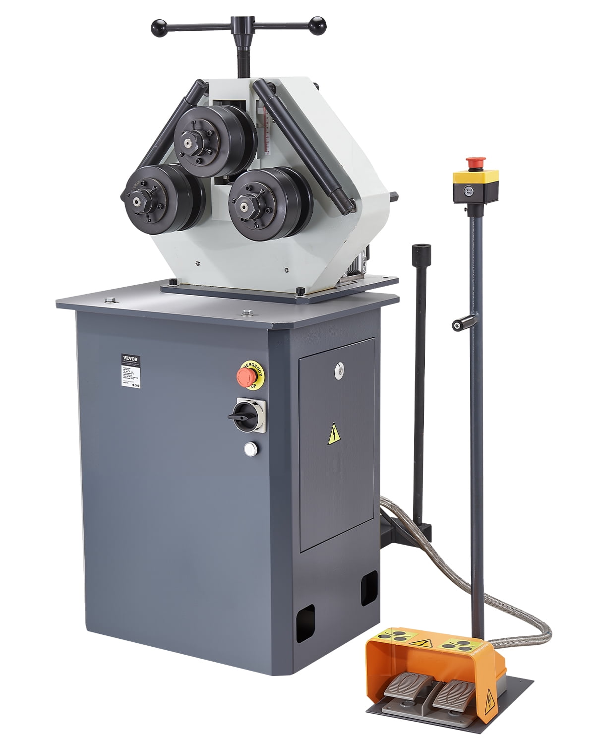VEVOR 750W Electric Roll Bending Machine, 3-Roller Electric Pipe Bender ...