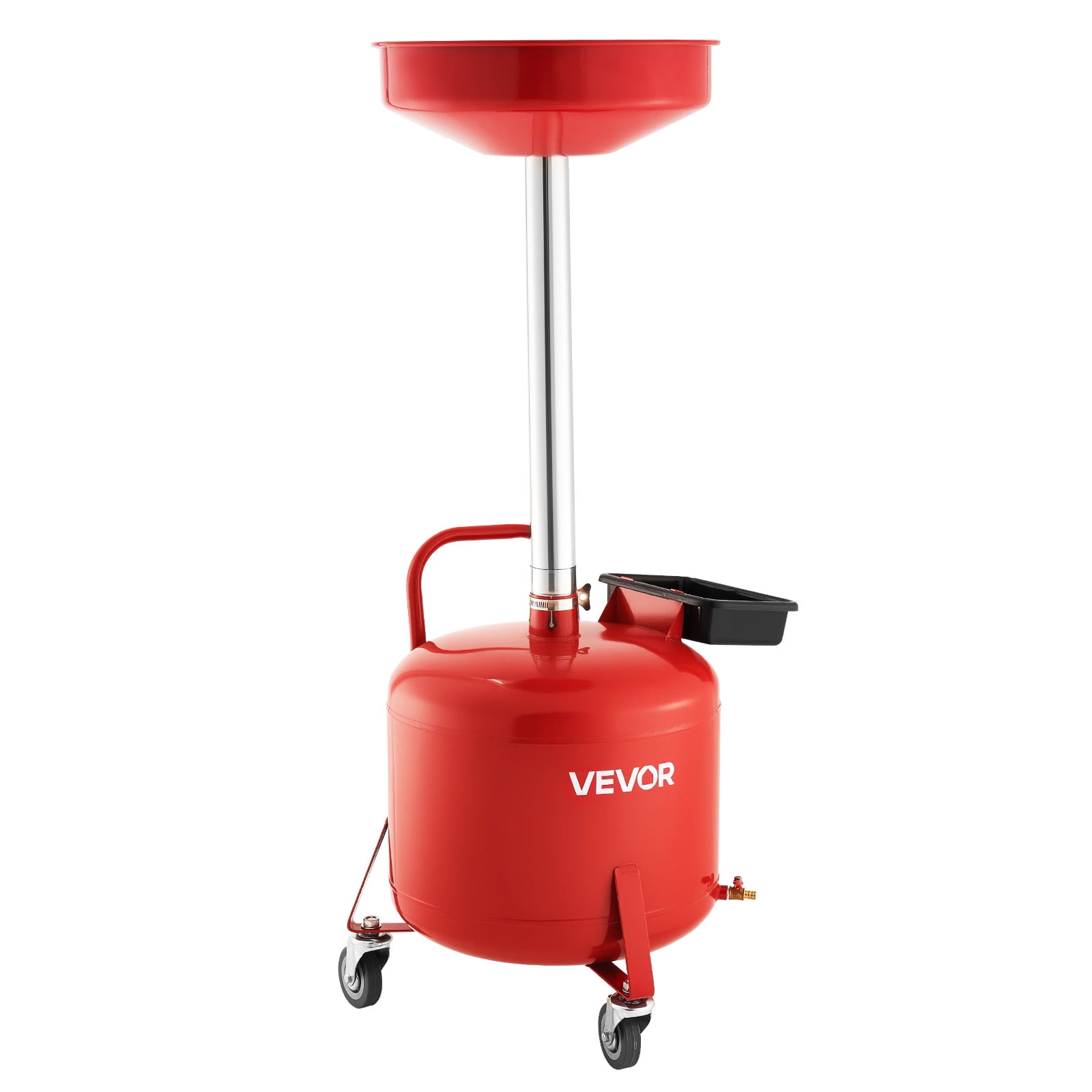 VEVOR 8 Gallon Waste Oil Drain Tank, Industrial Fluid Drain Tank with ...