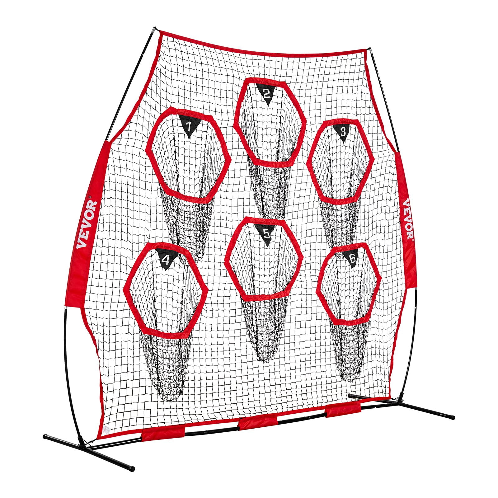 VEVOR 8 x 8 ft Football Trainer Throwing Net, Training Throwing Target ...