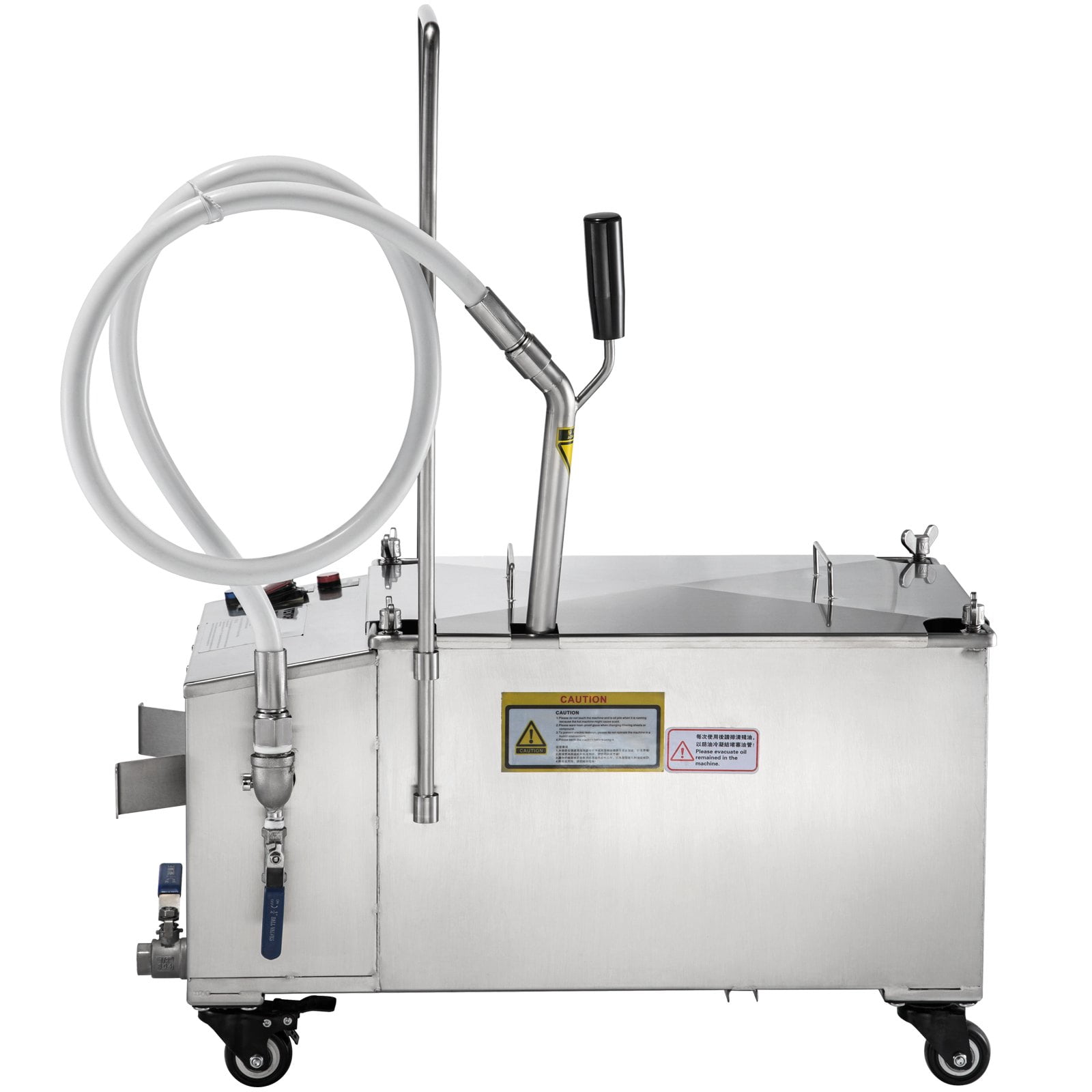 VEVOR 80 lbs Mobile Fryer Filter, 300W Oil Filtration System with Pump ...