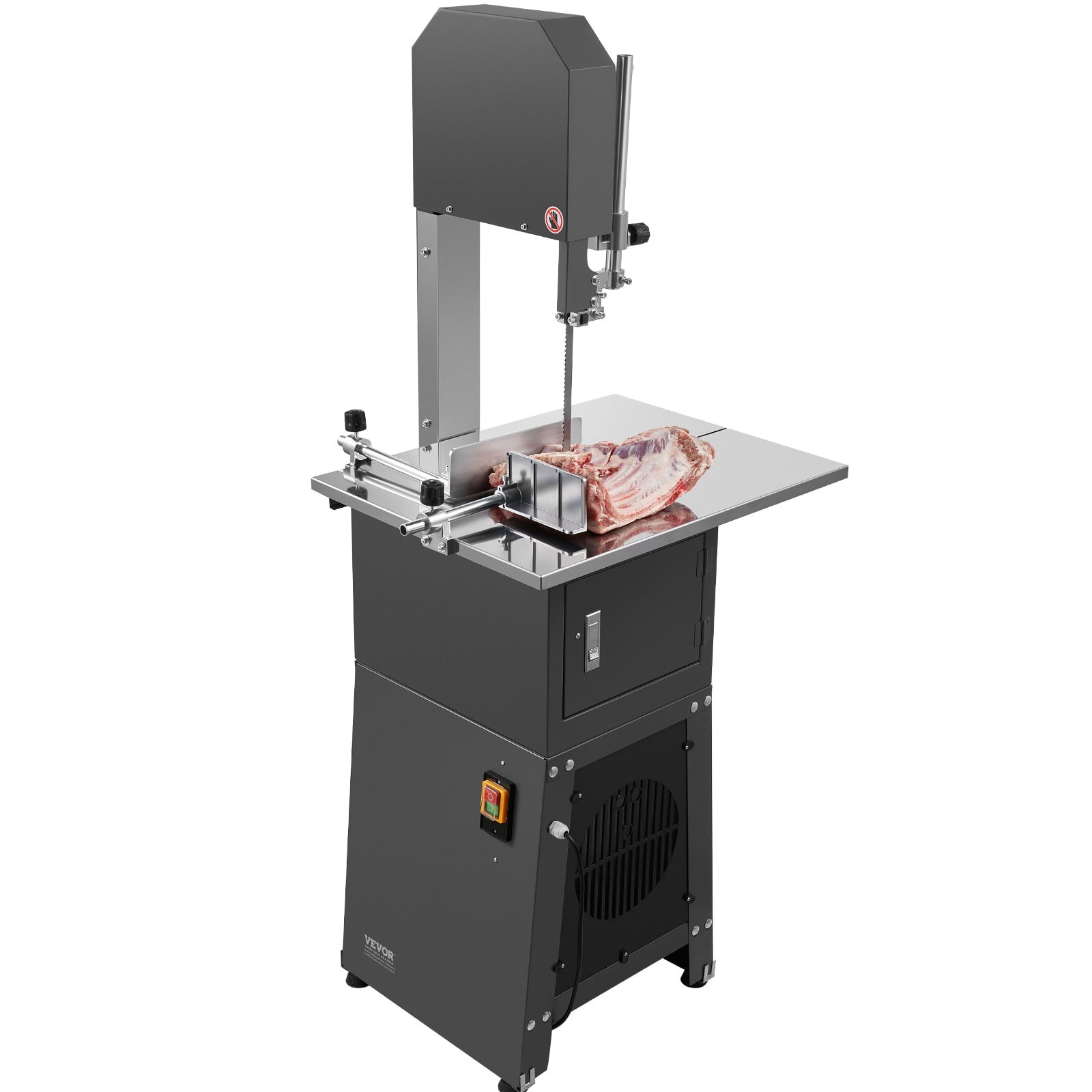 VEVOR 850W Commercial Electric Meat Bandsaw, Stainless Steel Bone Saw ...