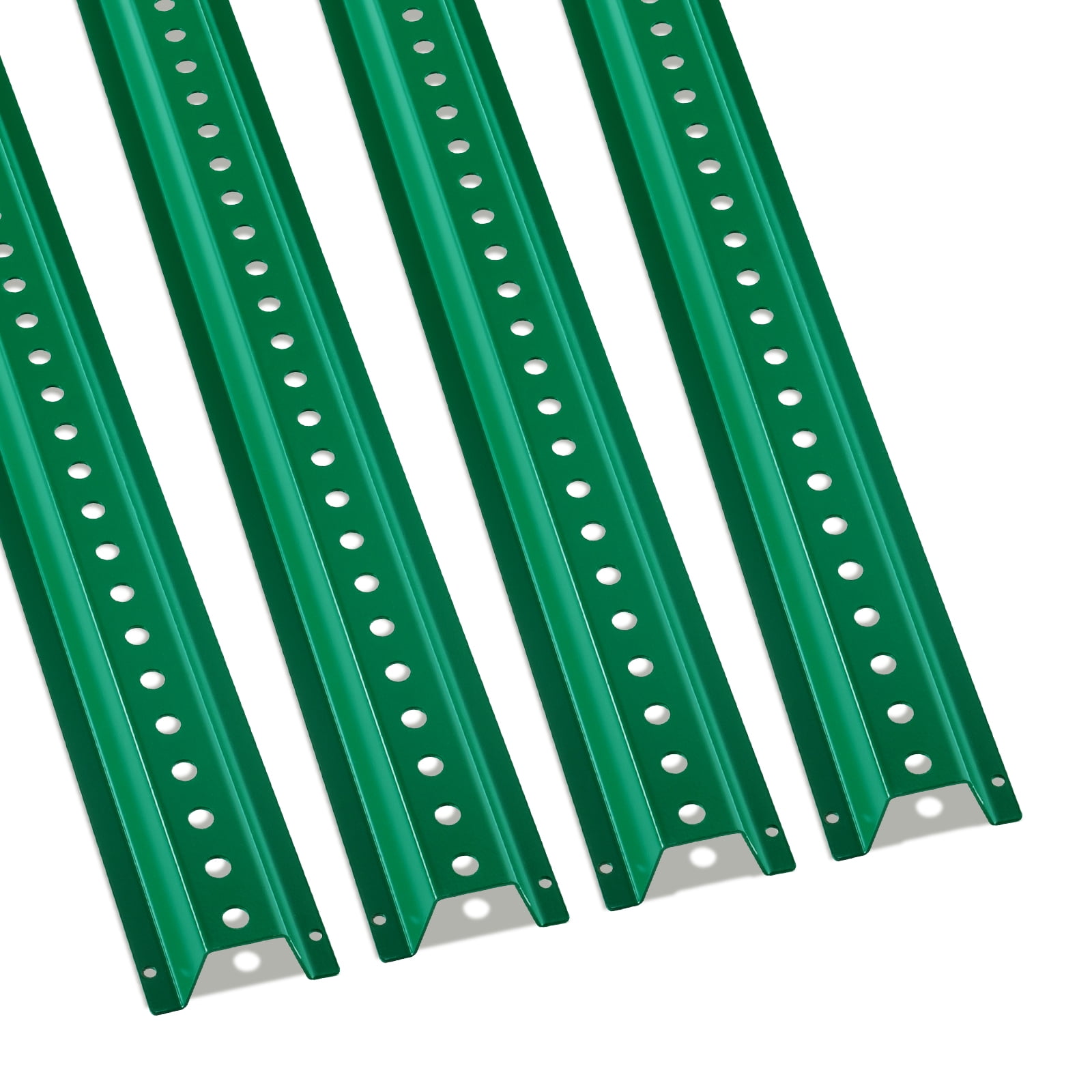 VEVOR 8FT U-Channel Sign Post, 4Pack Green Heavy Duty Steel Fixed Fence ...