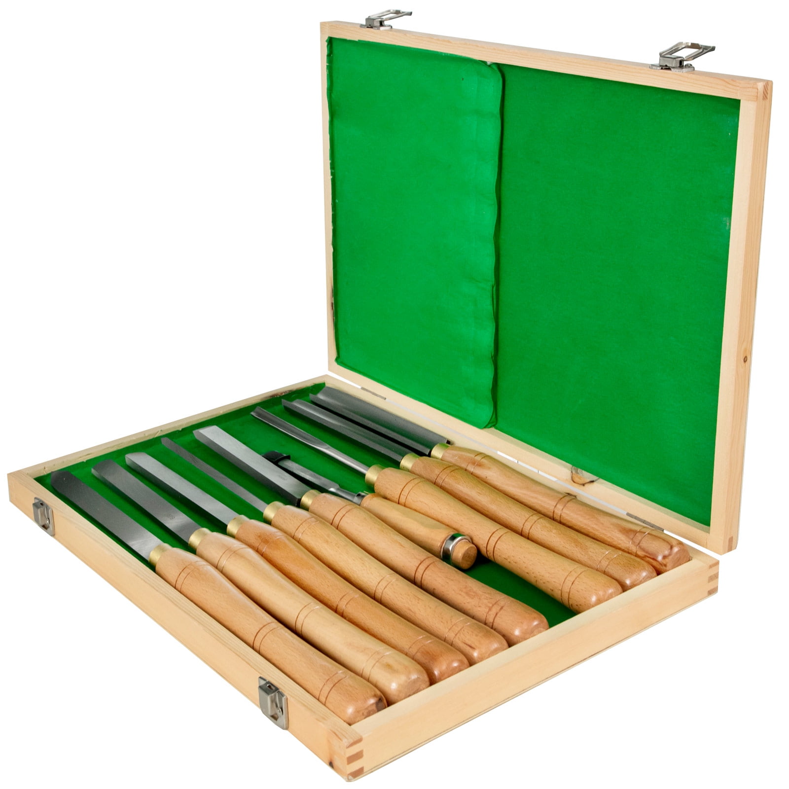 VEVOR 8PCS + 1 Free HSS Lathe Chisel Set for Wood Turning Root ...