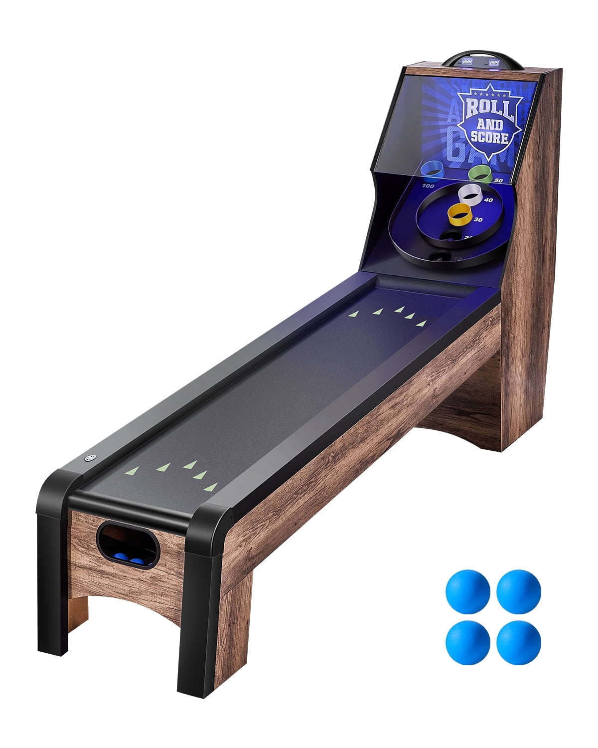 VEVOR 9' Roll and Score Classic Arcade Game Table,Indoor Game Set with ...