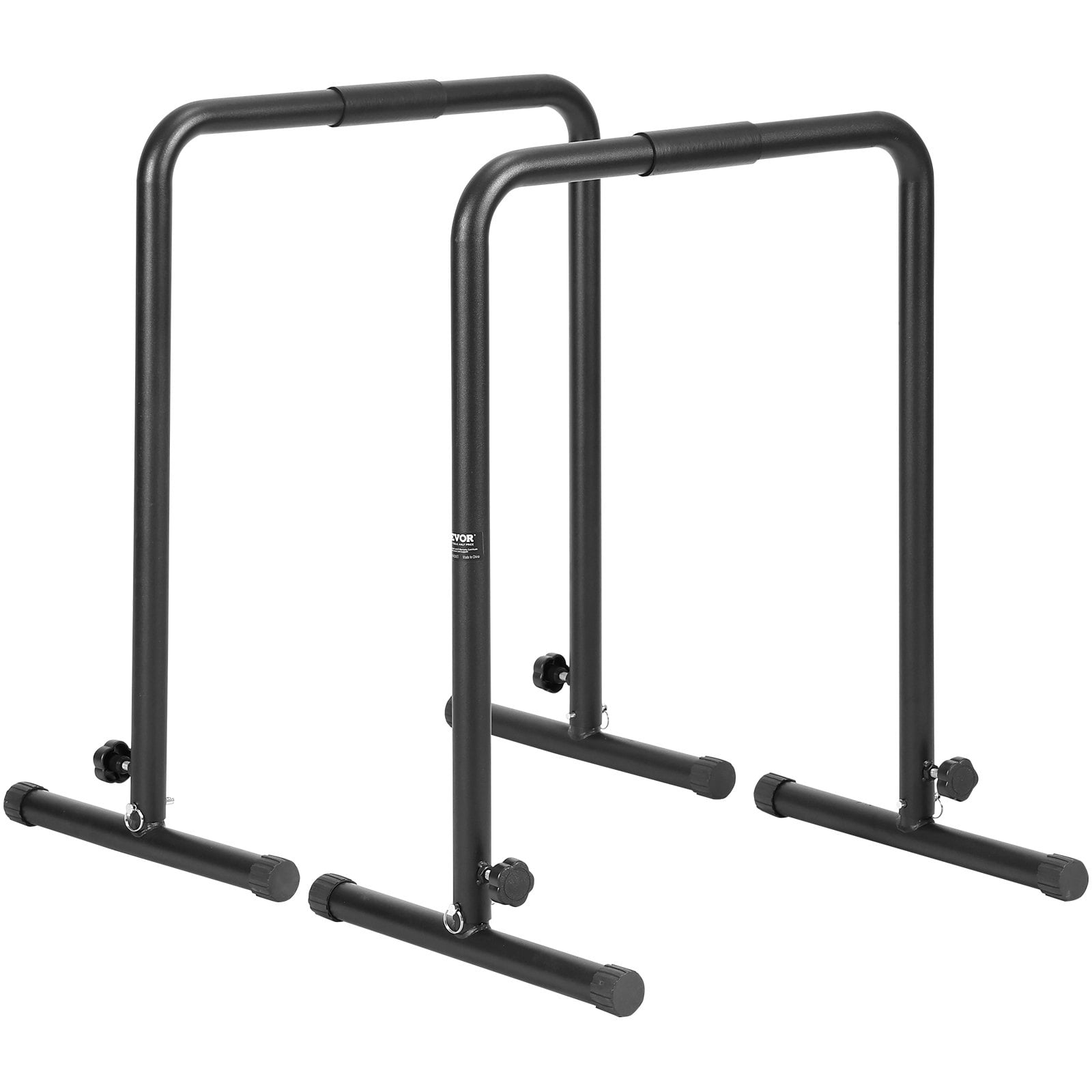 VEVOR Adjustable Dip Bars, Heavy-Duty 440 lbs Capacity Dip Stand ...