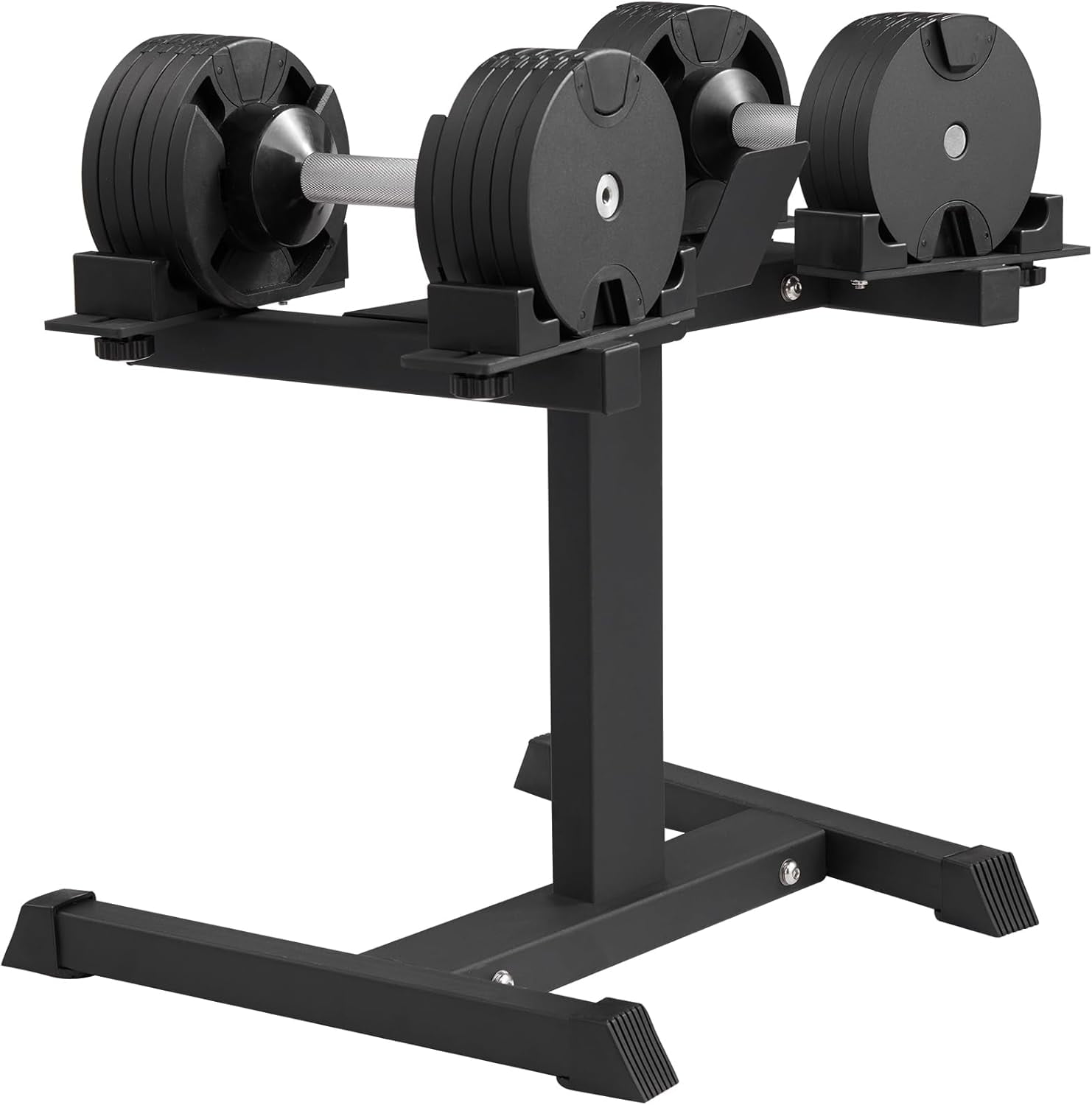VEVOR Adjustable Dumbbell Stand, up to 160 Pound Home Fitness Rack and ...