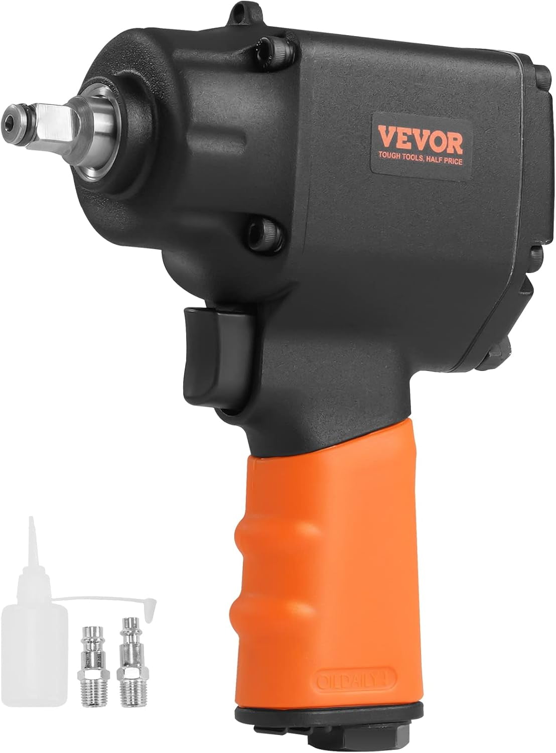 VEVOR Air Impact Wrench, 1/2" Drive Air Impact Gun Up to 880ft-lbs Nut ...