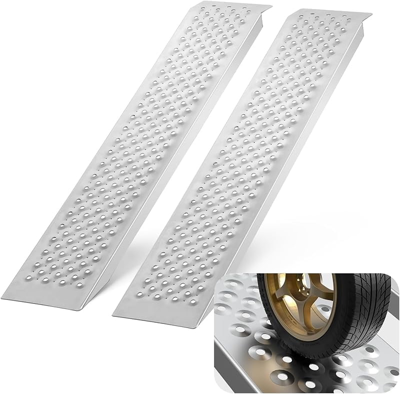 VEVOR Aluminum Ramps, 8810 lbs, Heavy-Duty Ramps with Top Hook ...