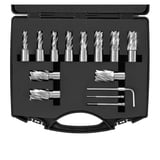 Annular Cutter Set, 13 pcs Weldon Shank Mag Drill Bits, 7/16" to 1-1/16 ...