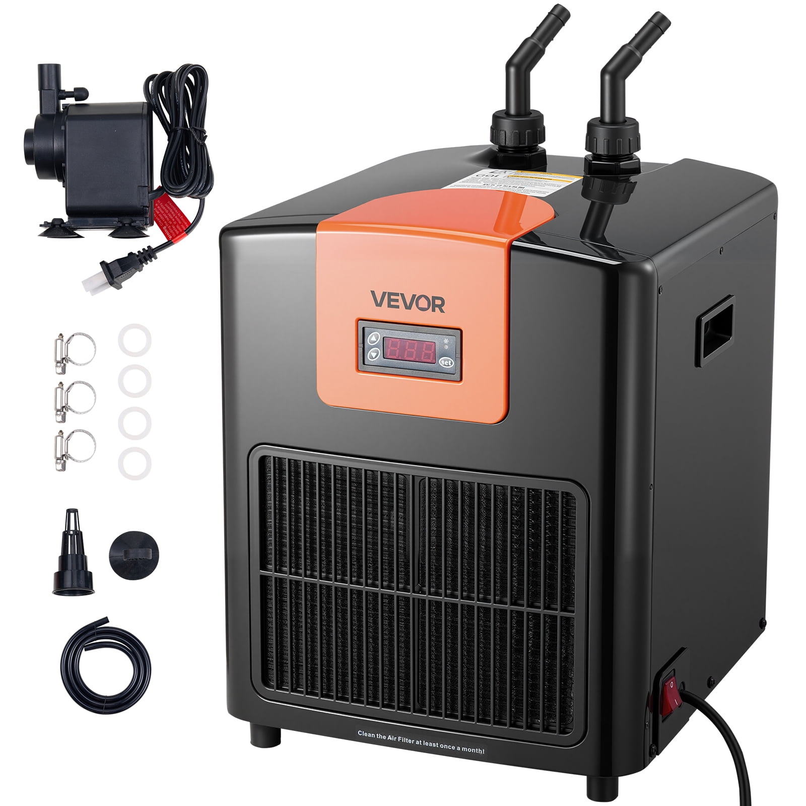 VEVOR Aquarium Chiller 92 Gallon, 1/4 HP Water Chiller for Hydroponics ...