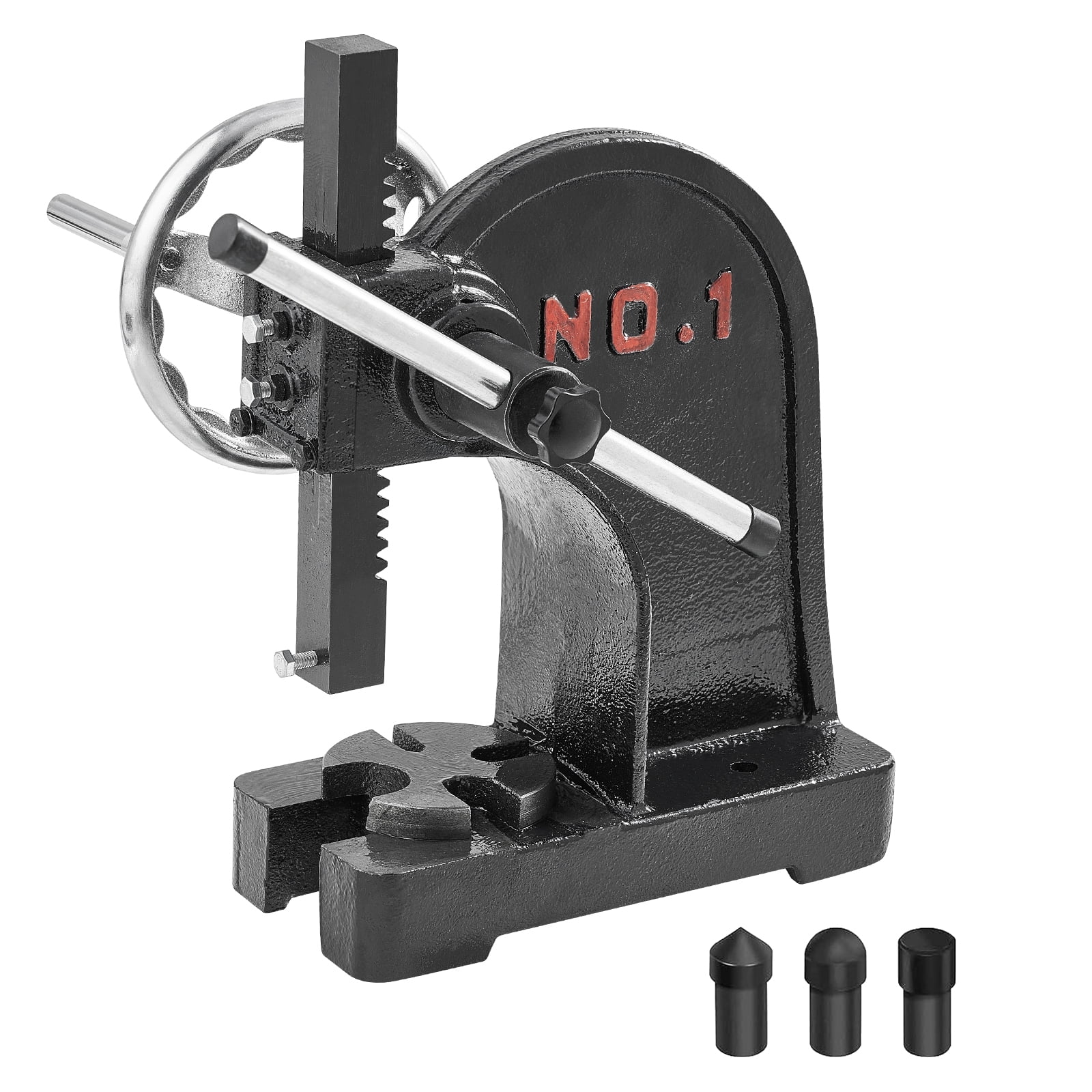VEVOR Arbor Press, 1 Ton Manual Arbor Press with Handwheel, 5.9 ...