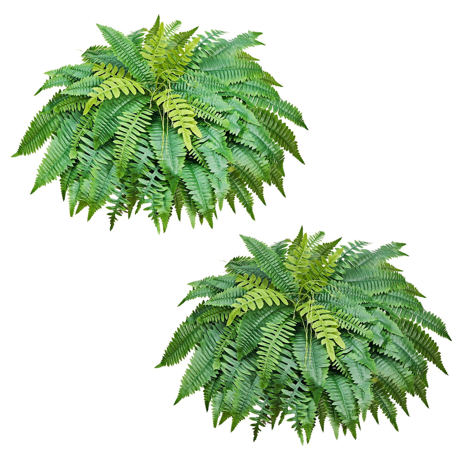 VEVOR Artificial Ferns, 48 Inch Fake Boston Fern Bush Plant with 67 ...