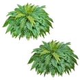 VEVOR Artificial Ferns, 48 Inch Fake Boston Fern Bush Plant with 67 ...
