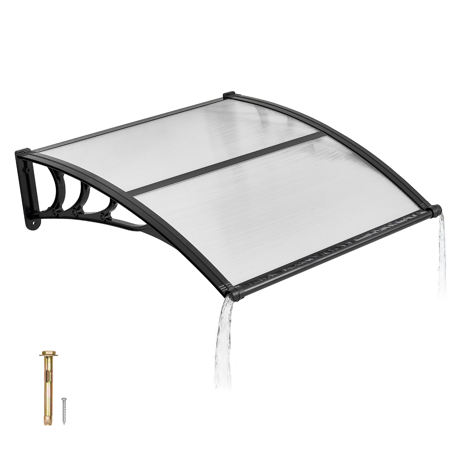 VEVOR Awnings for Door Entrance, 38 x 40 in, Exterior Front Door Window ...