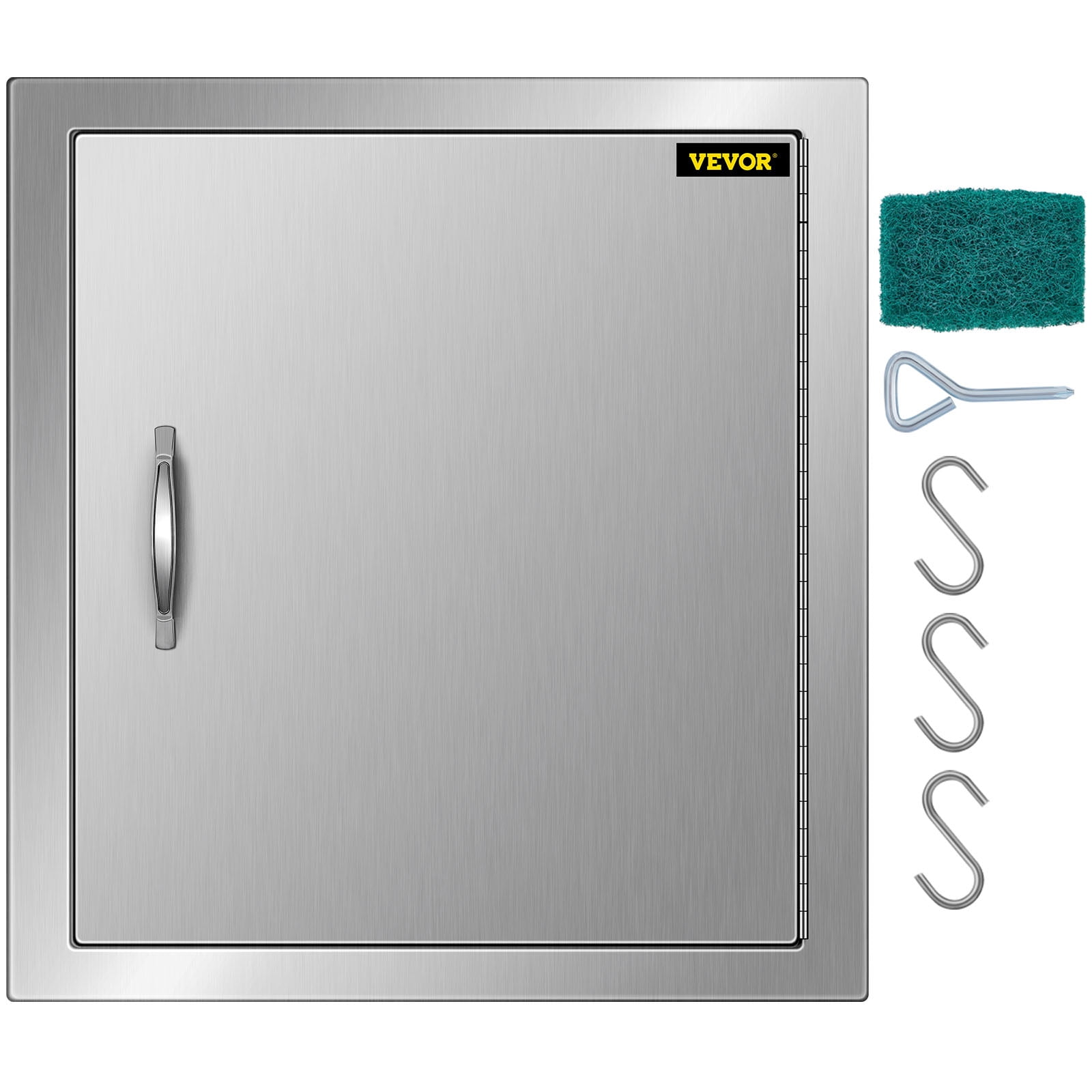 VEVOR BBQ Access Door 18W x 20H inch, Vertical Single BBQ Door ...