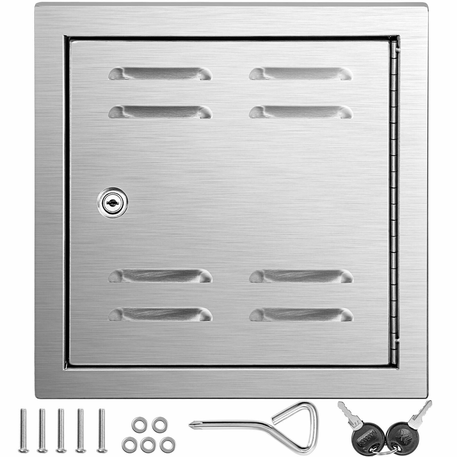VEVOR BBQ Access Door with Vents 12x12in Single Access Door, 304 ...