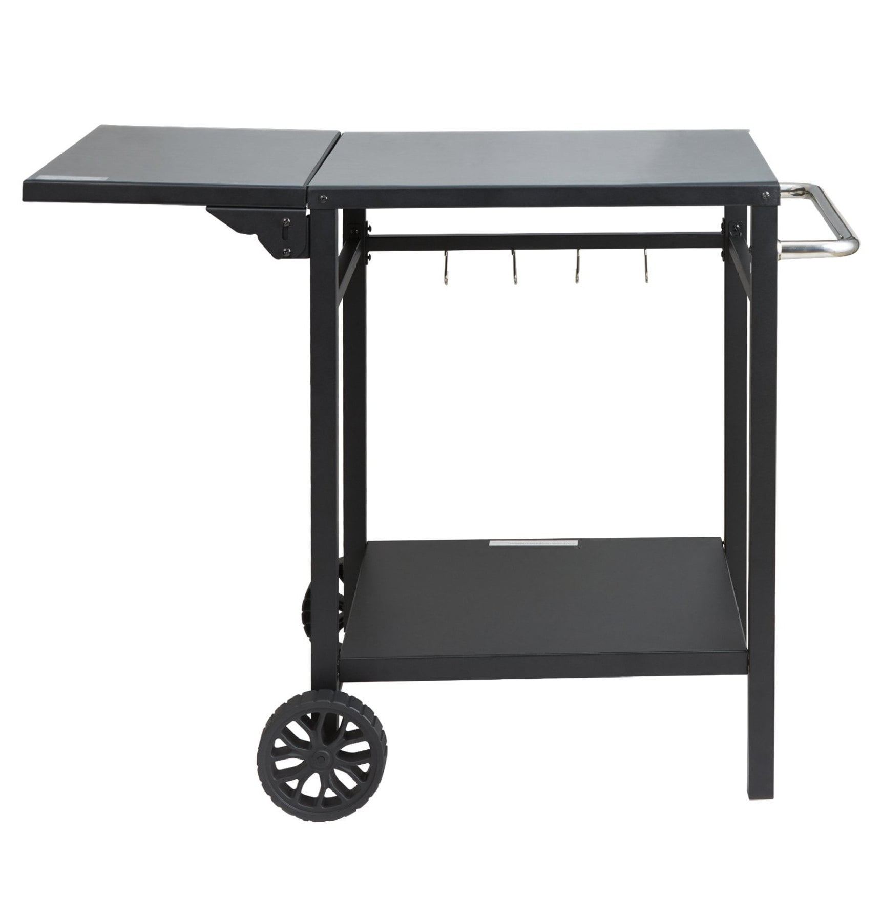 VEVOR BBQ Prep Table - Outdoor Grill Cart with Double Shelf, Foldable ...