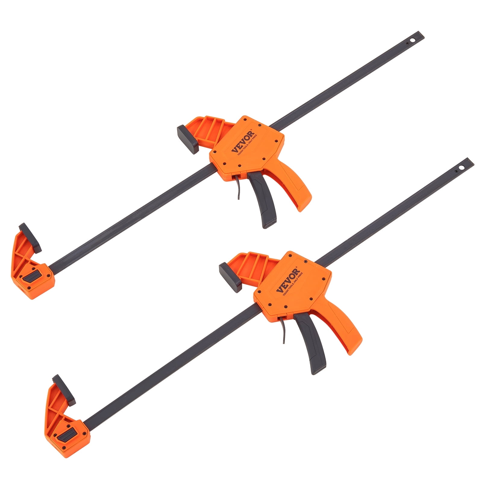 VEVOR Bar Clamps for Woodworking, 2-Pack 24" One-Handed Clamp/Spreader ...