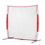 VEVOR Barricade Backstop Net, 7x7 ft, Portable Sports Barrier Netting ...