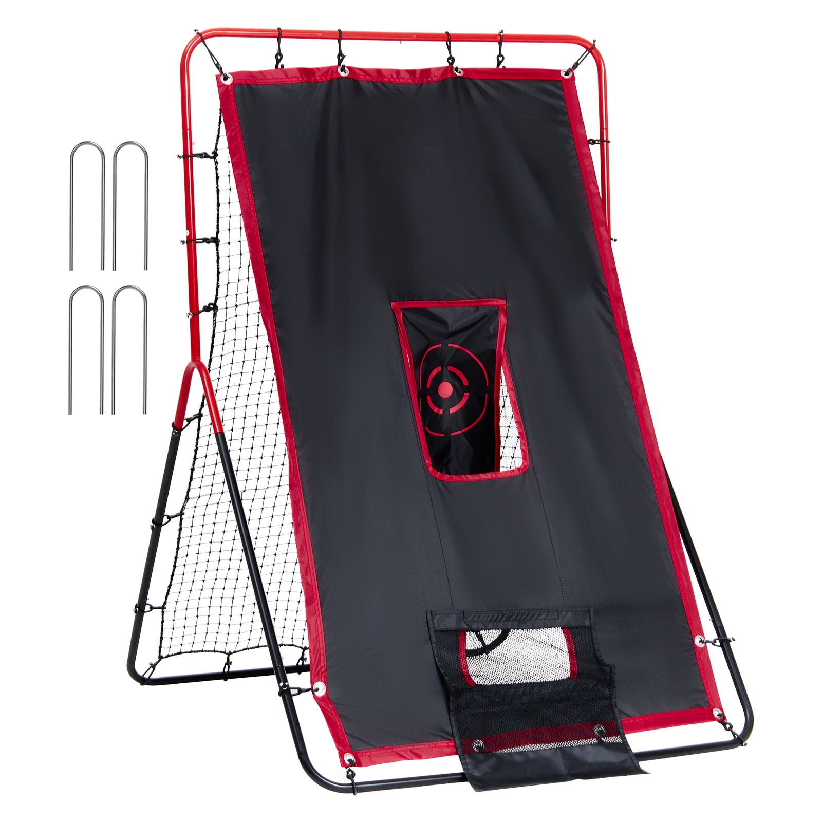 VEVOR Baseball And Softball Rebounder Net, 3.5 x 4.5 ft. 2-in.-1 Switch ...