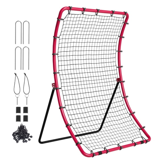 VEVOR Baseball And Softball Rebounder Net, 4 x 5.5 ft. PitchBack ...
