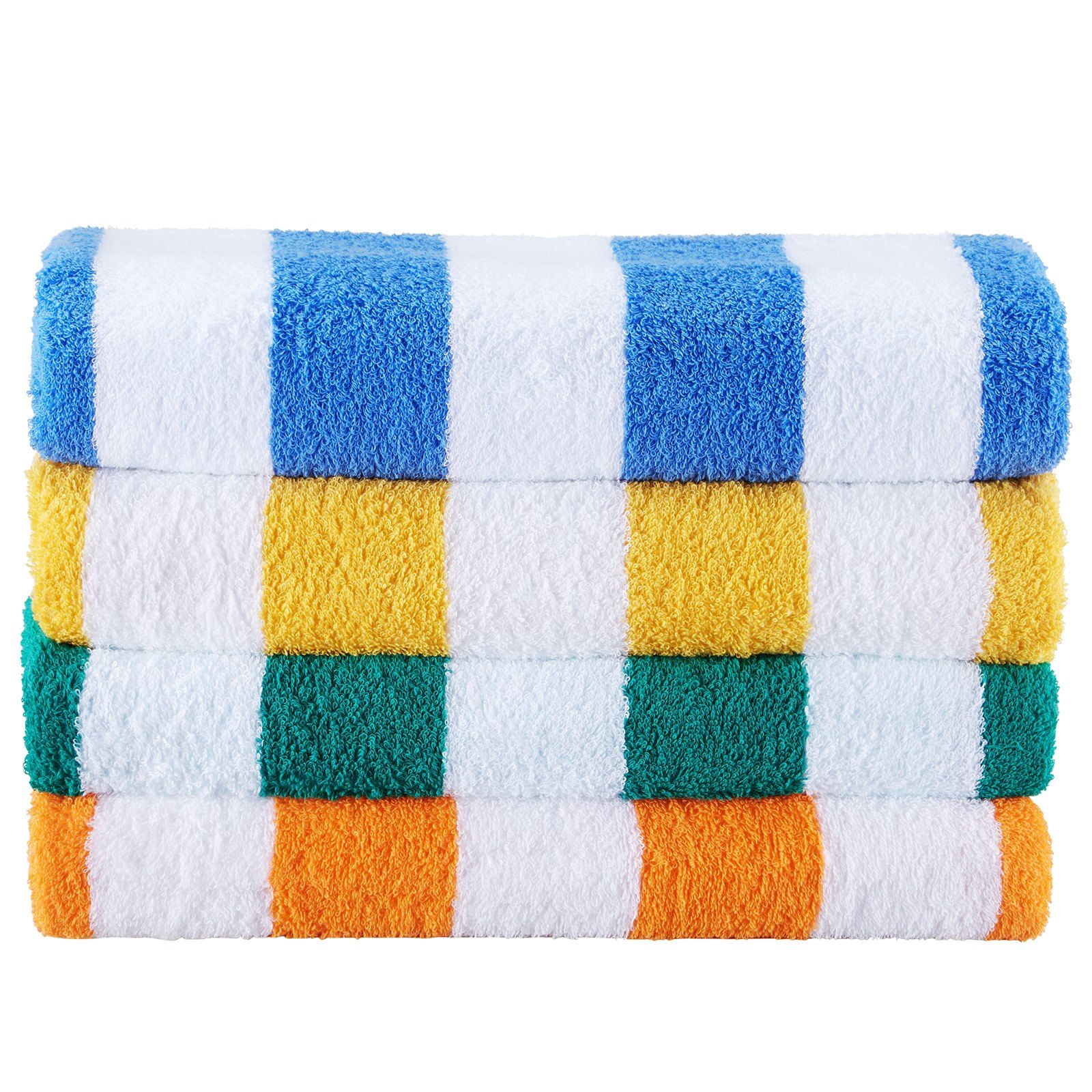 VEVOR Beach Towel, 4 Pack Oversized Beach Towels, 30 x 60 in Cabana ...