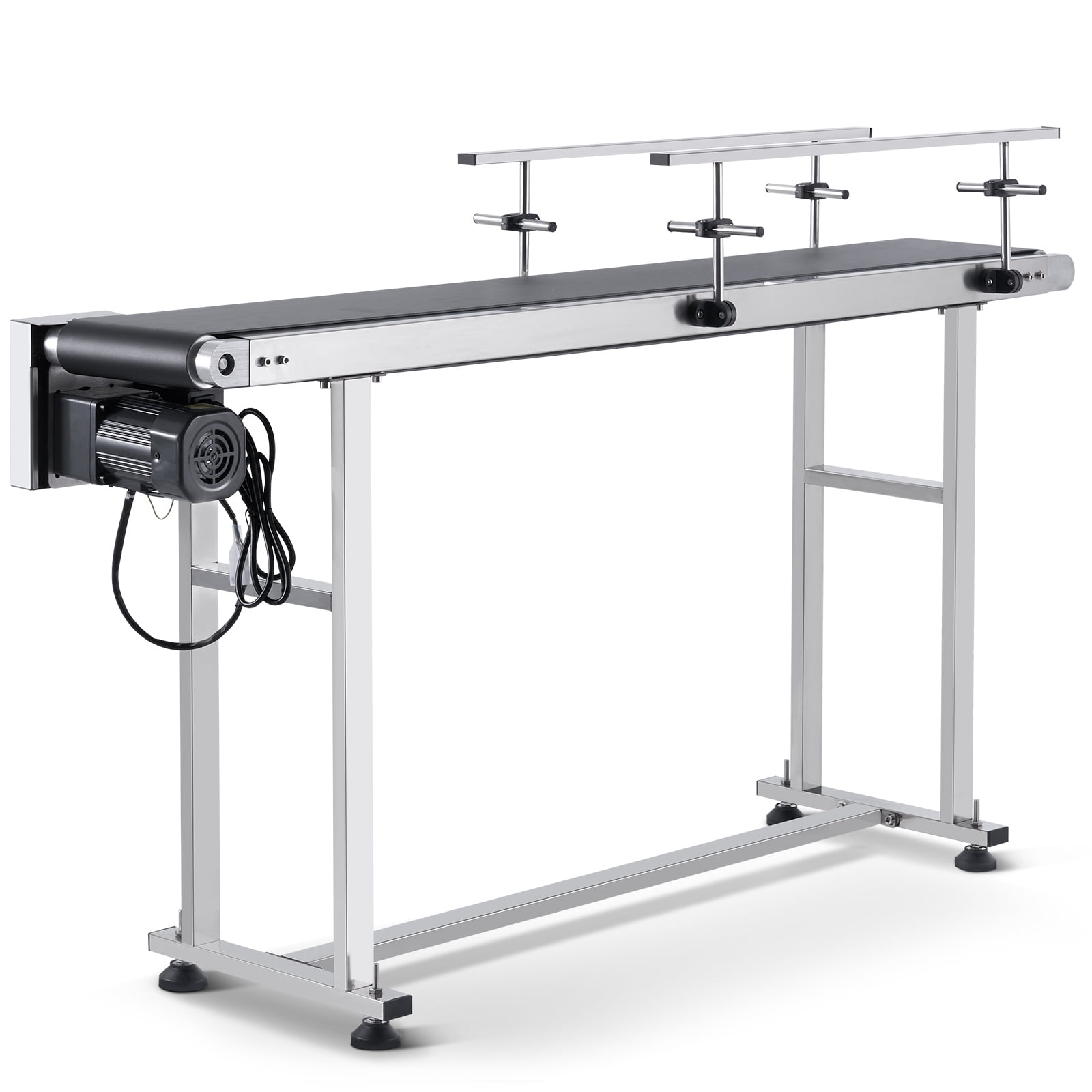 VEVOR Belt Conveyor, 59 x 7.8 inch Conveyor Table, Heavy Duty Stainless ...