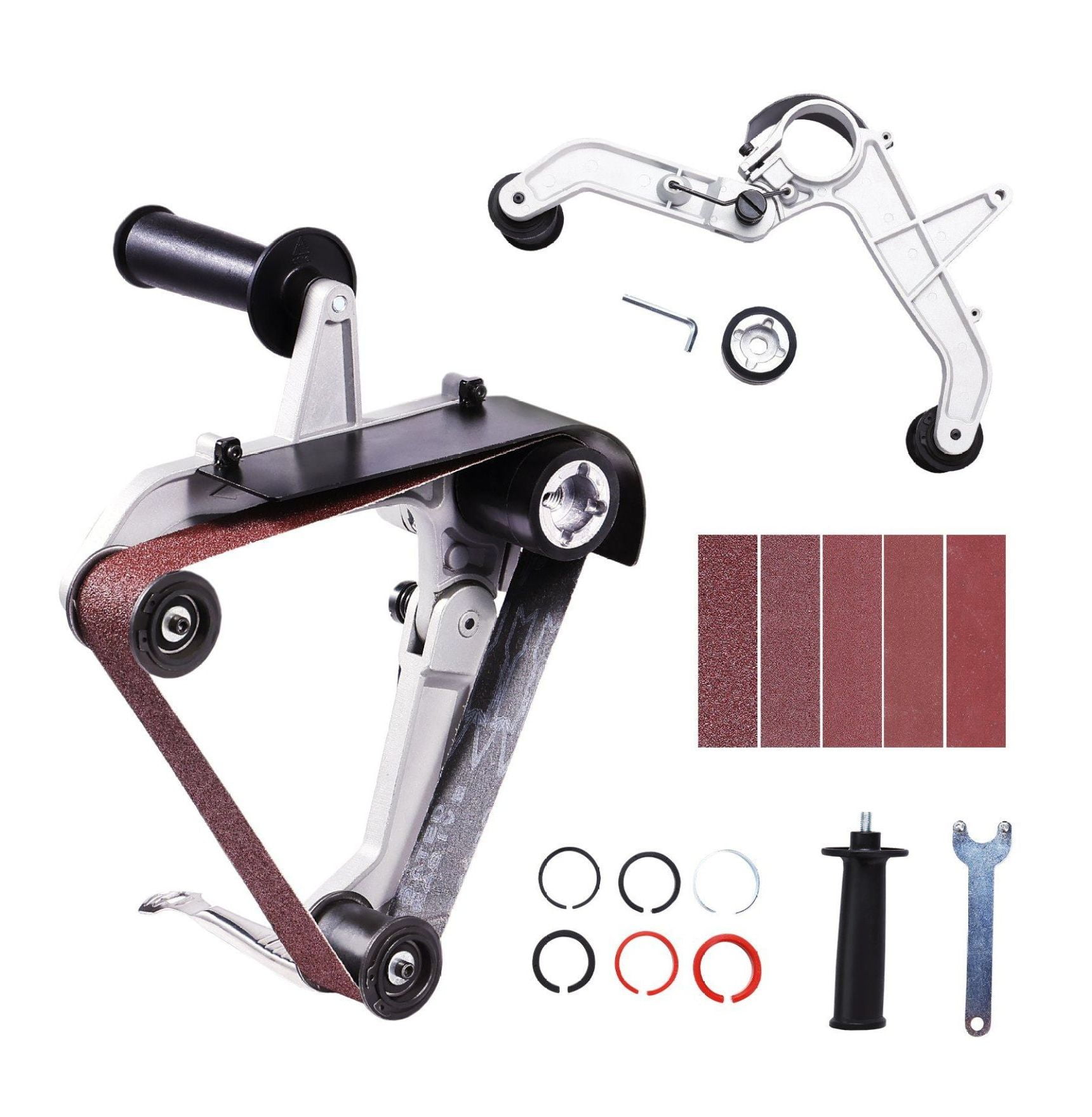 Belt Sander Adapter for Angle Grinder, Pipe or Tube Sanding Attachment ...