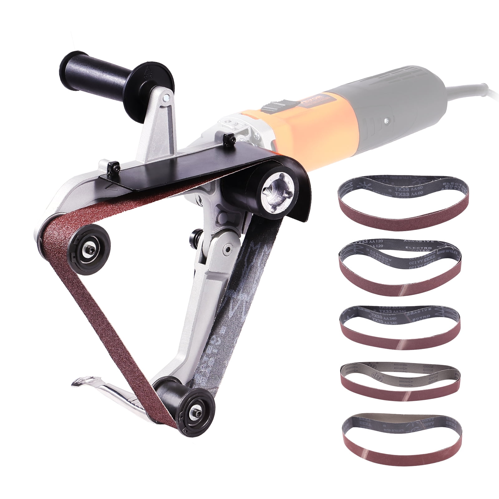 VEVOR Belt Sander Adapter for Angle Grinder, Pipe or Tube Sanding ...