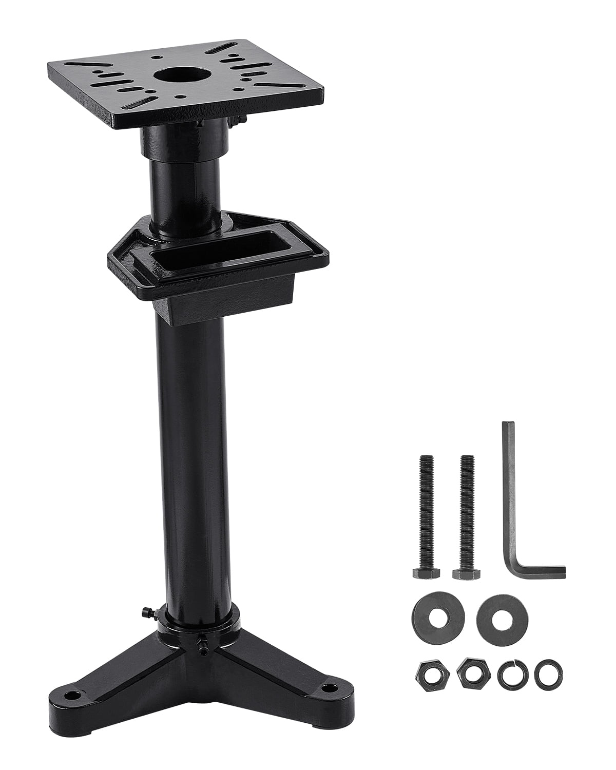 VEVOR Bench Grinder Stand, Heavy-Duty Bench Grinder and Vise Floor ...