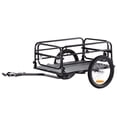 VEVOR Bike Cargo Trailer, 160 lbs Load, Foldable, Universal Hitch, 16 ...