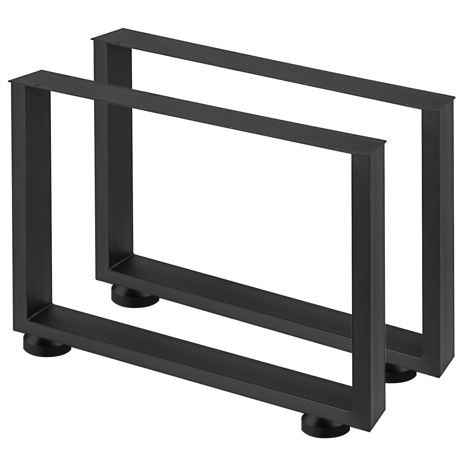 VEVOR Black Metal Table Legs (Set of 2) - 31" Tall, Multi-Use (Dining ...