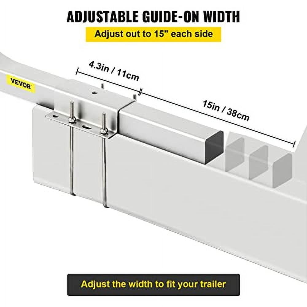 VEVOR Boat Trailer Guide on, 2PCS, Short Bunk Guide-Ons Steel Trailer ...