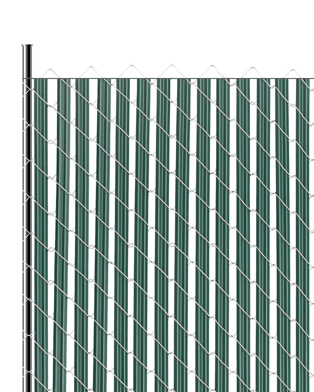 VEVOR Bottom Locking Privacy Slats, Single-Wall Vertical Bottom-Locking ...