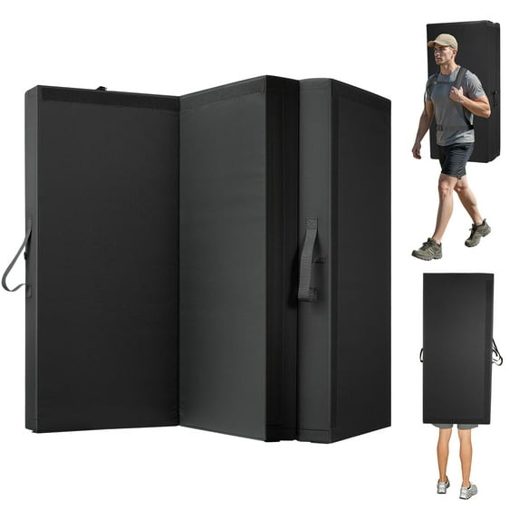 VEVOR Bouldering Crash Pad, Tri-Fold Rock Climbing Crash Pad with ...