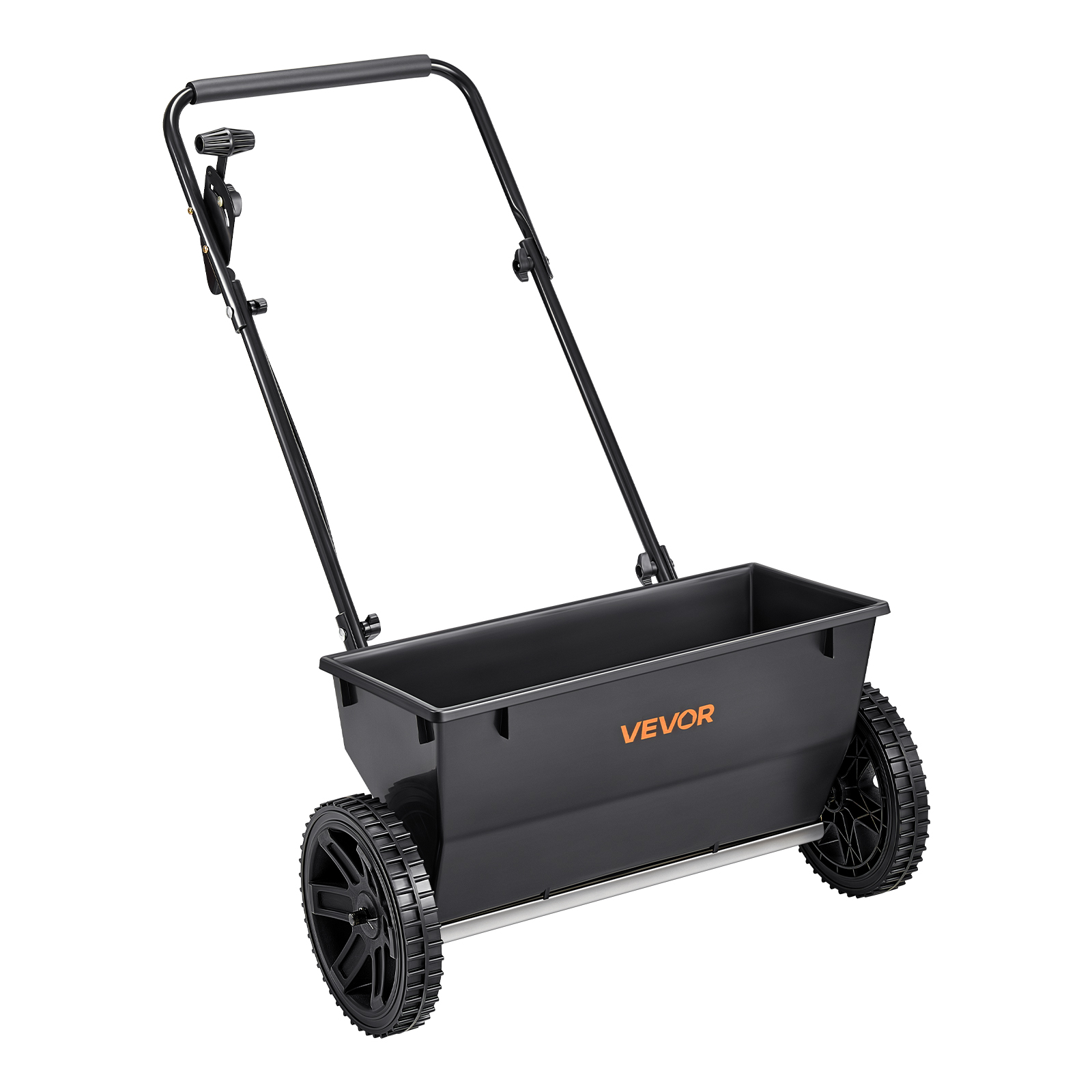 VEVOR Broadcast Spreader, 50LBS Capacity, Walk-Behind Push Spreader, 18 ...