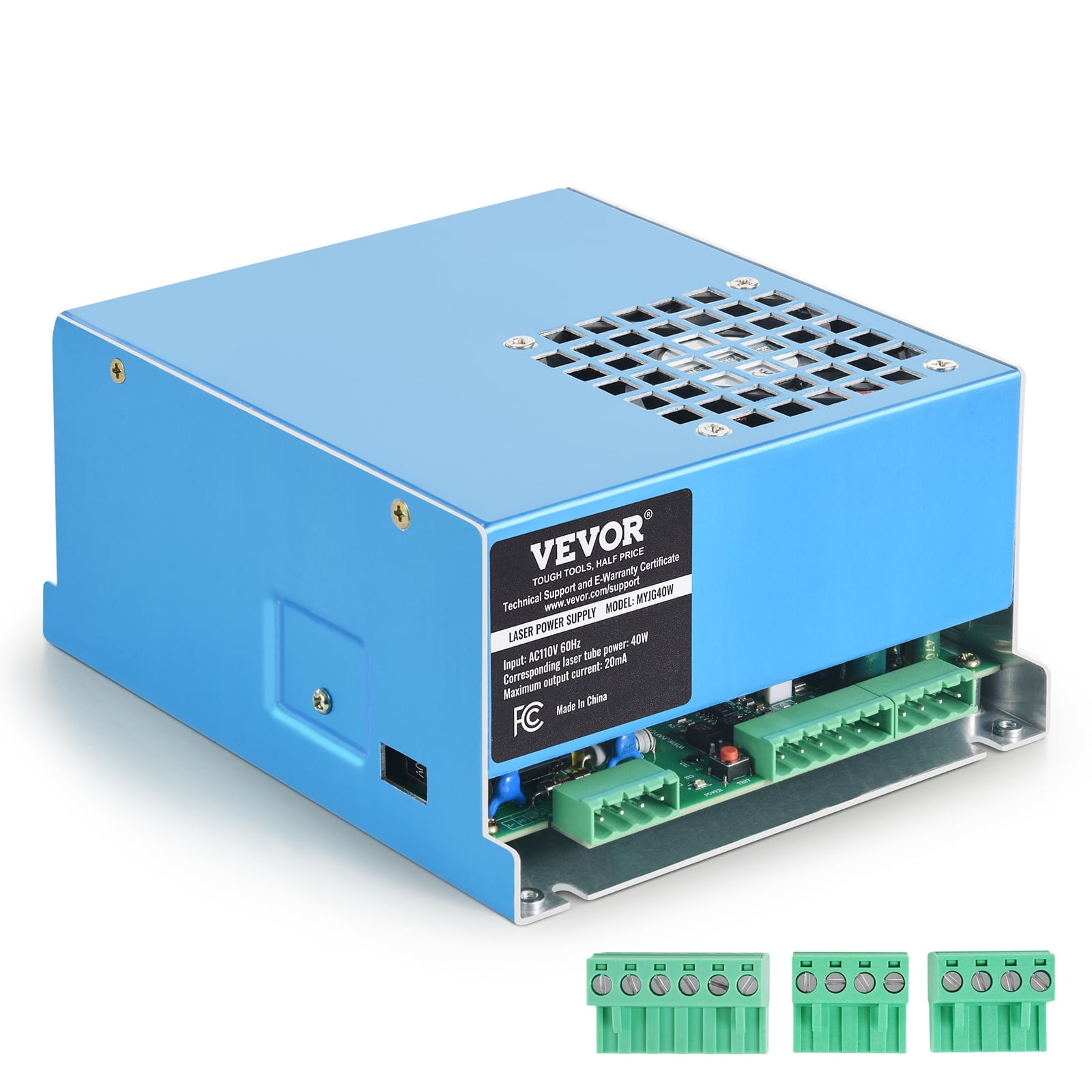 VEVOR CO2 Laser Power Supply, 40W, Power Supply for 40W Laser Tube ...