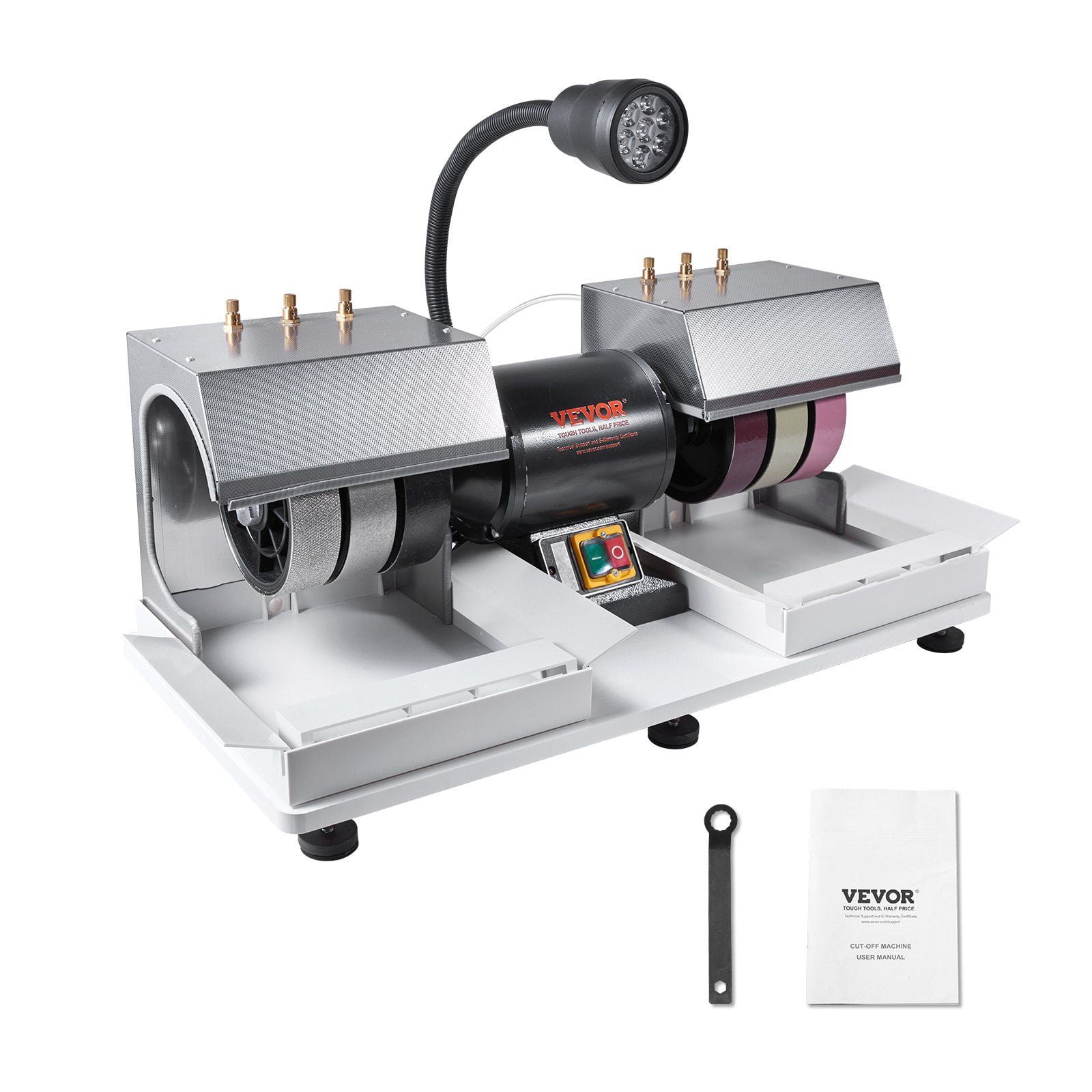 VEVOR Cabbing Machine, 6" 1/4HP 1800rpm Efficient, Lapidary Rock ...